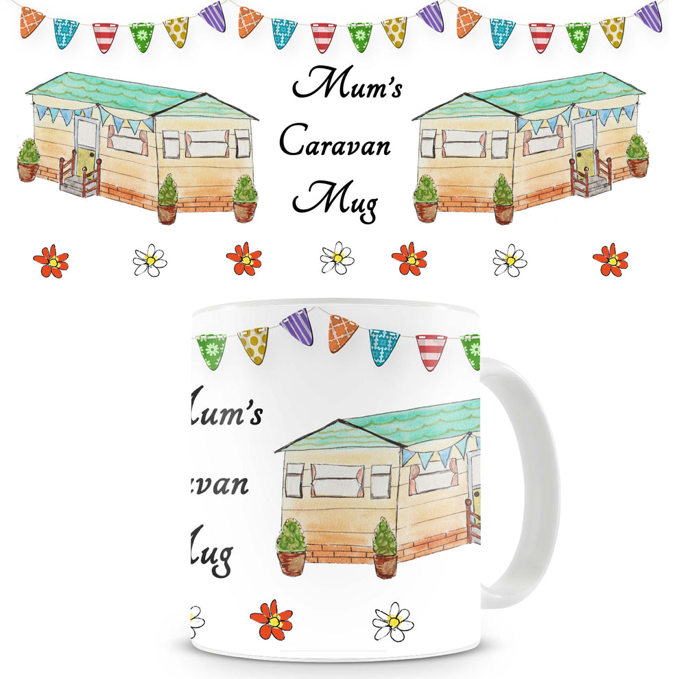 Static caravan mug (Personalised with any wording) – Sunnyjolly Designs